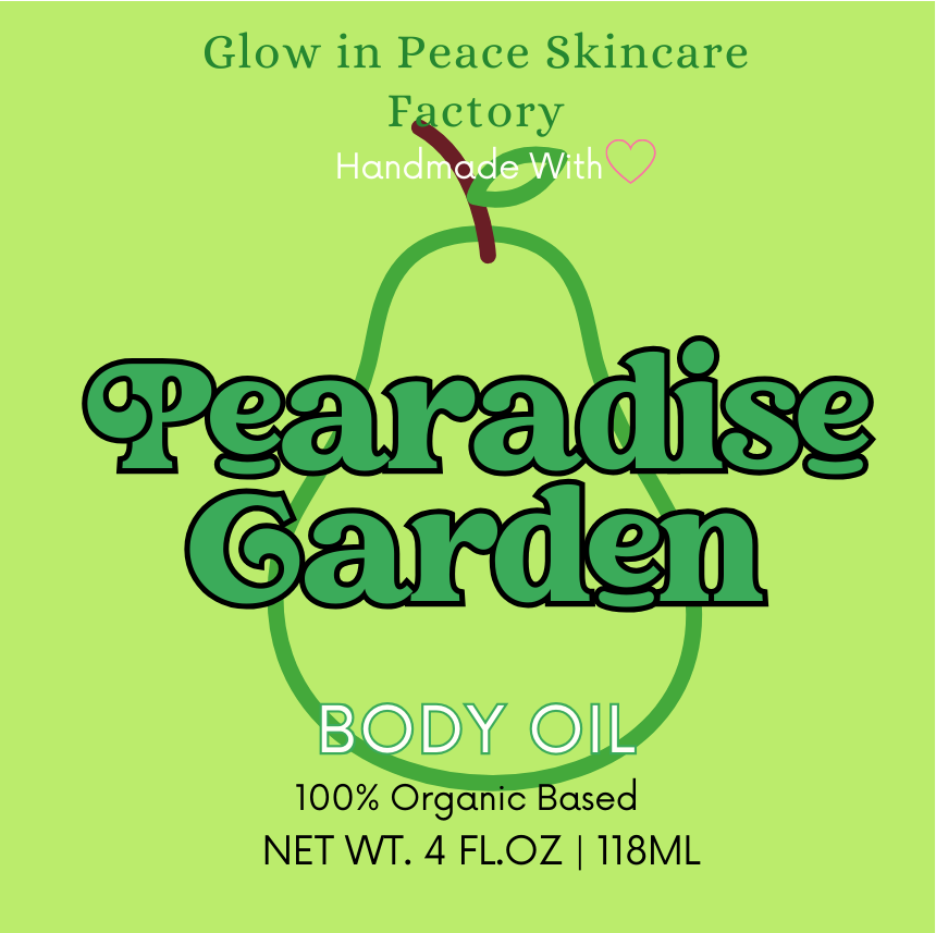 Pearadise Garden Body Oil – Glow in Peace Skincare Factory