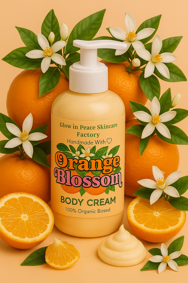 Orange Blossom Body Cream – Glow in Peace Skincare Factory